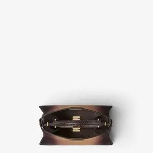 Fendi Peekaboo Iseeu Petite Gradient Brown Karung Bag